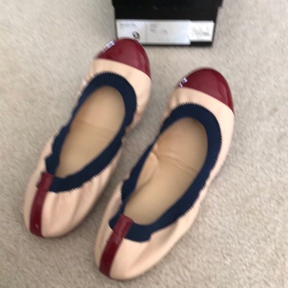 J. Crew | Shoes | J Crew Mila Cap Toe Ballet Flats Size 9 Tawny Sand ...